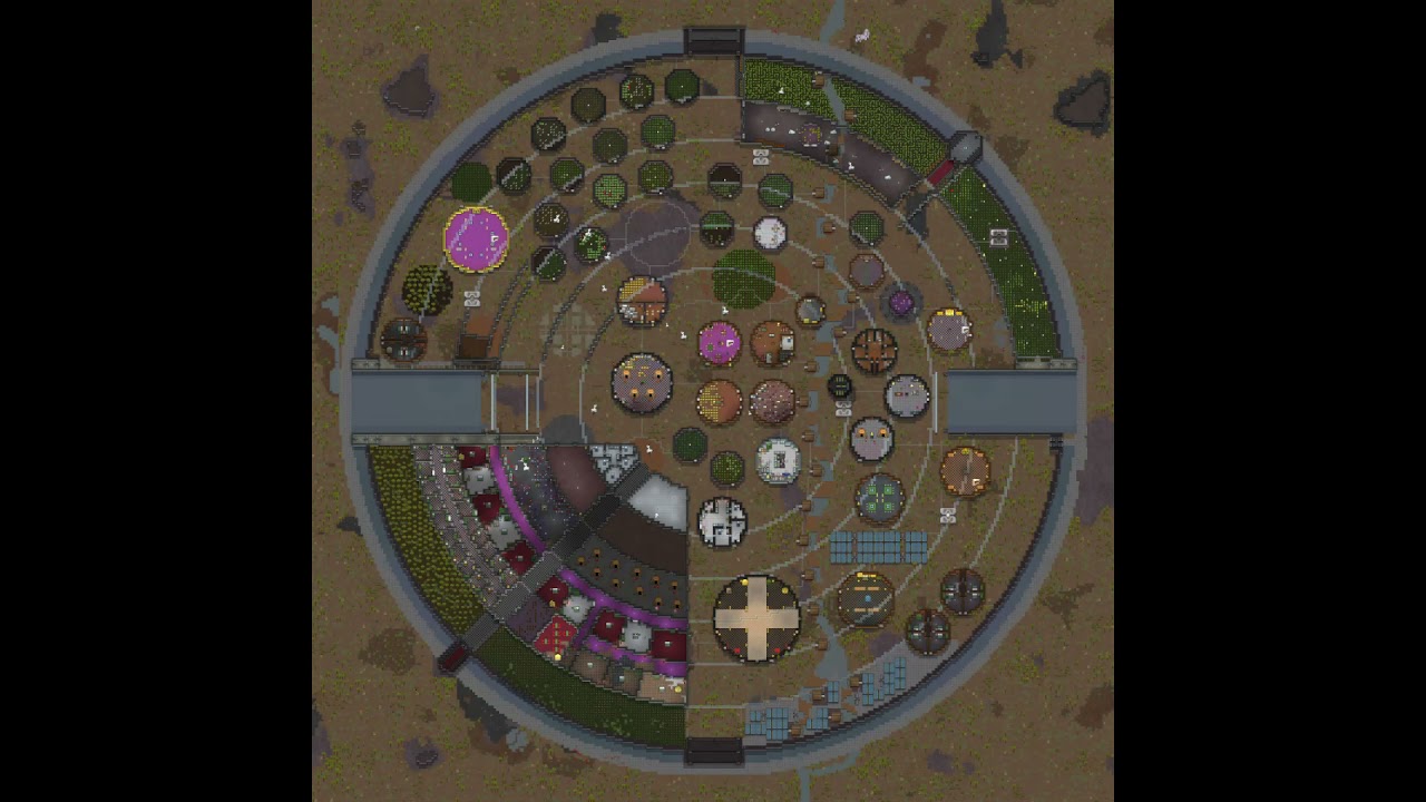 Rimworld Circle Base Mk 2 Time Lapse Youtube
