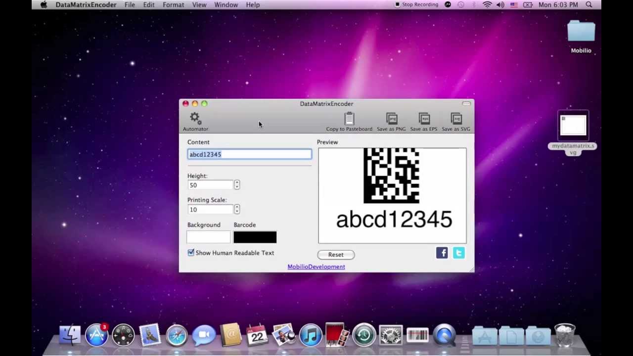 Datamatrixencoder Data Matrix Barcode Generator Youtube