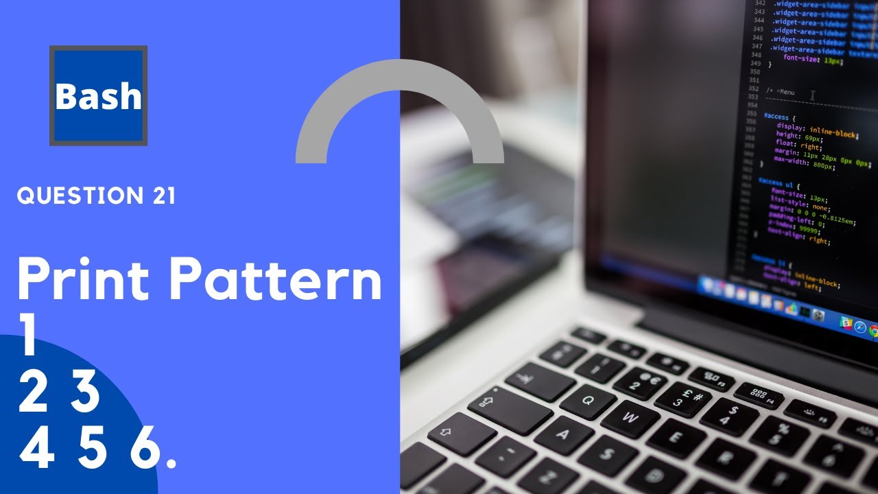 Print Pattern In Shell Script Bash Scripting Shell Scripting
