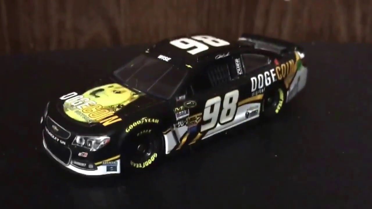 2014 Nascar Josh Wise 98 Dogecoin 1 64 Diecast Unboxing And Review