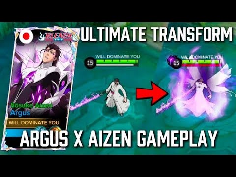Argus X Aizen Bleach Skin Mlbb With Ultimate Transformation Youtube