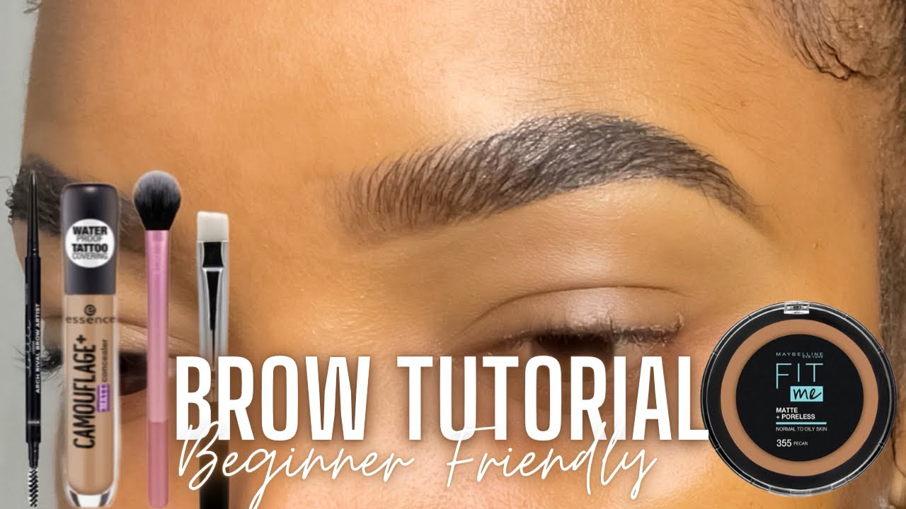 Easy Brow Tutorial Beginner Friendly How To Draw Eyebrows For