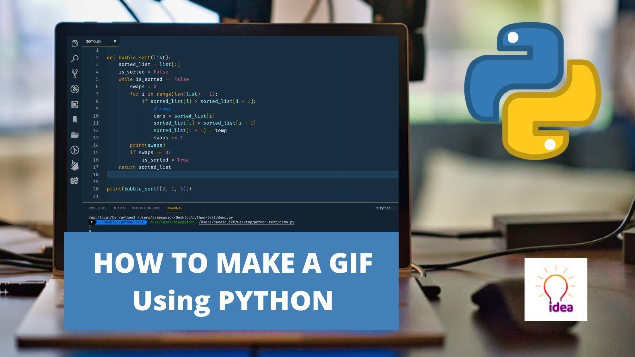 How To Make A Gif Using Python Python Project Youtube