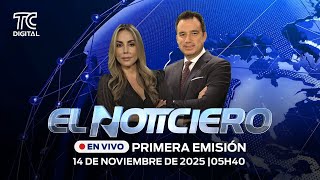 En Vivo El Noticiero Primera Emisión 14 De Noviembre 2025 Tc Televisión ...