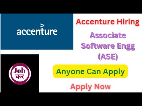 Accenture Hiring For Associate Software Engg Ase Anyone Can Apply