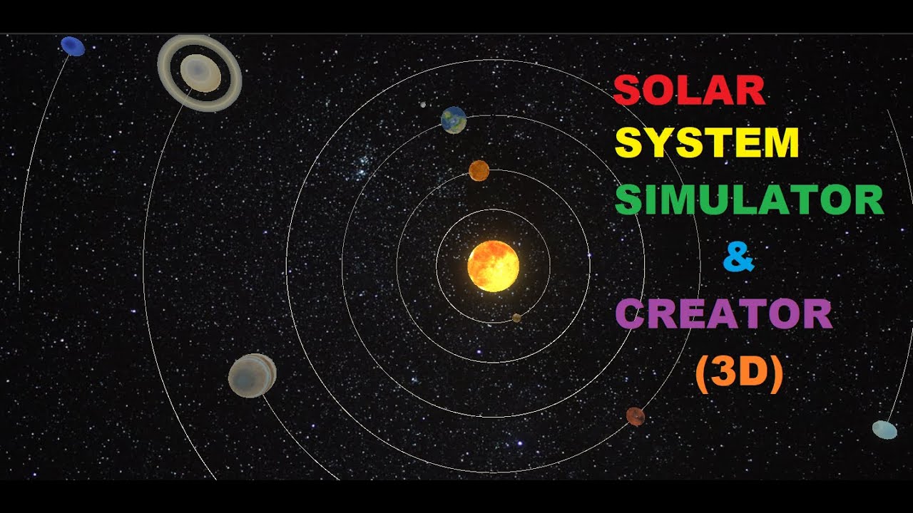 Solar System System Simulator Creator Source Code Showcase Unity