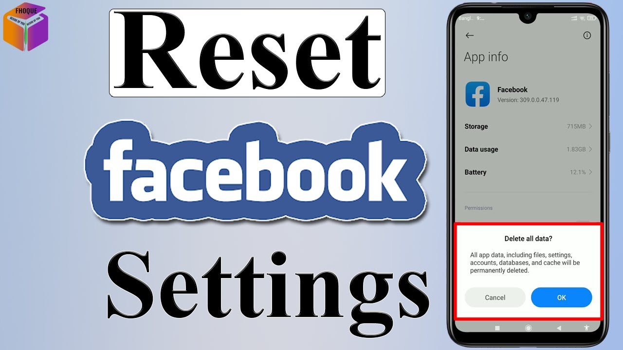 How To Reset Facebook Settings Dafault Settings Of Facebook Updated