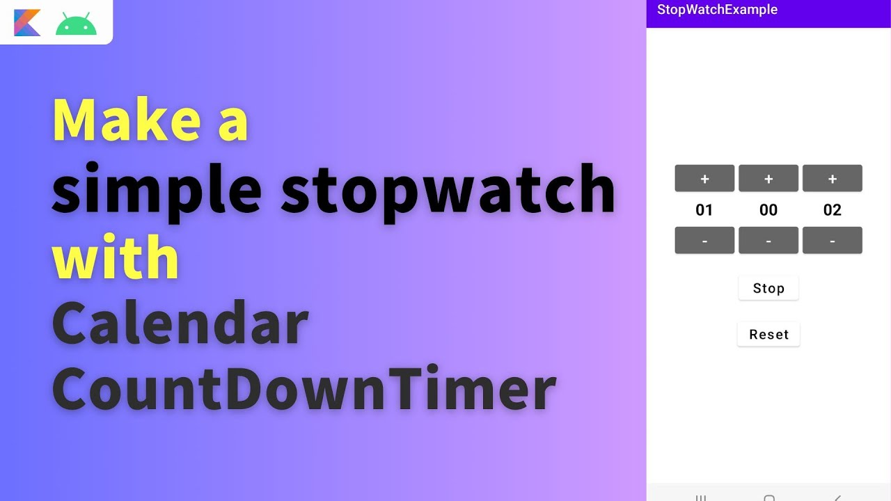 Android Chronometer Stopwatch Example At Michael Goodwin Blog