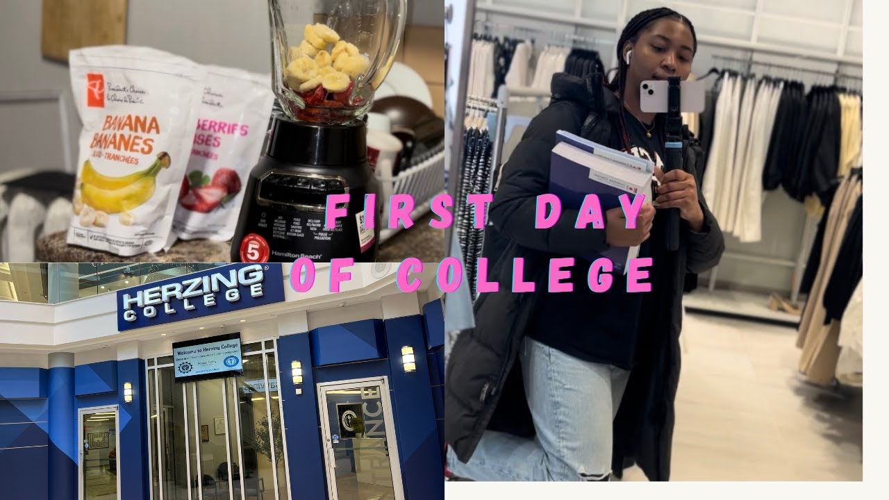 First Day At College Vlog Youtube