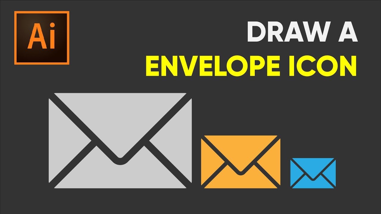 How To Draw Envelope Icon In Illustrator