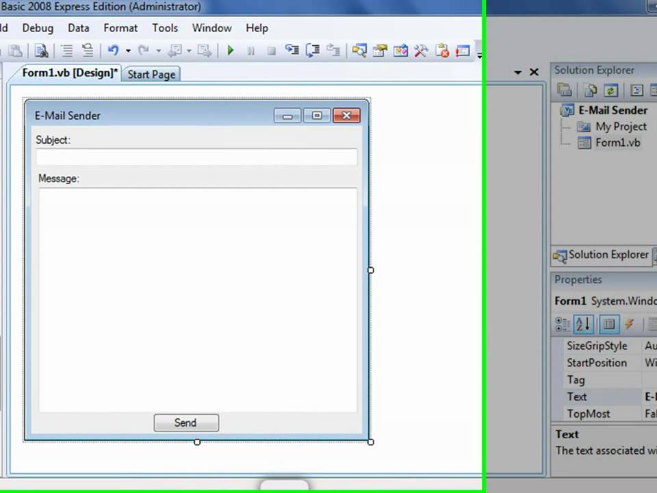 E Mail Sender Tutorial Youtube