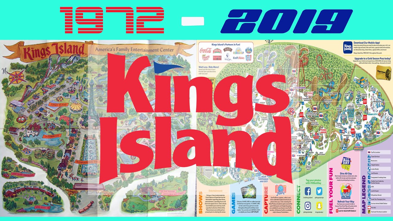 Kings Island Map Kings Island Historical Maps Fun Food Blog