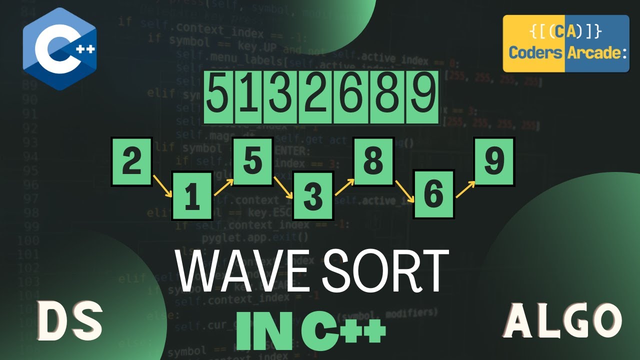 Wave Sort Technique Google Interviews Dsa Youtube