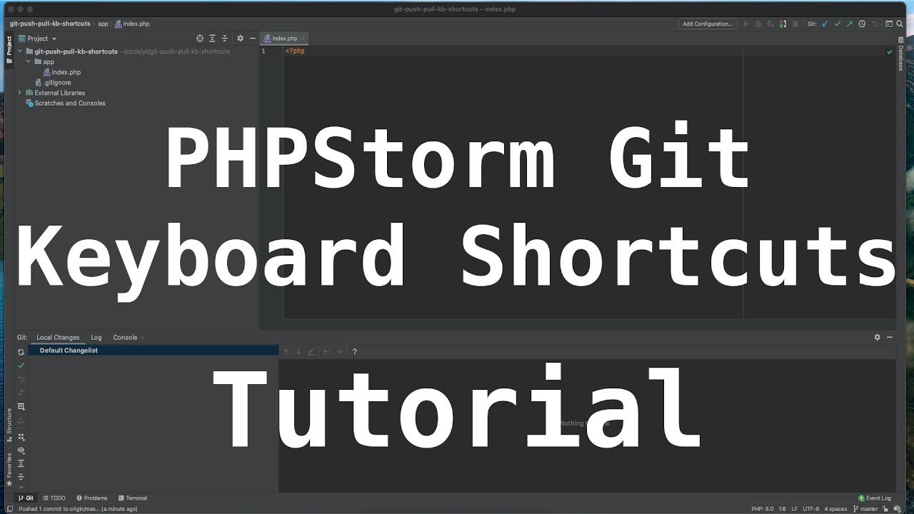 How To Set Up Phpstorm Git Keyboard Shortcuts Software Engineering