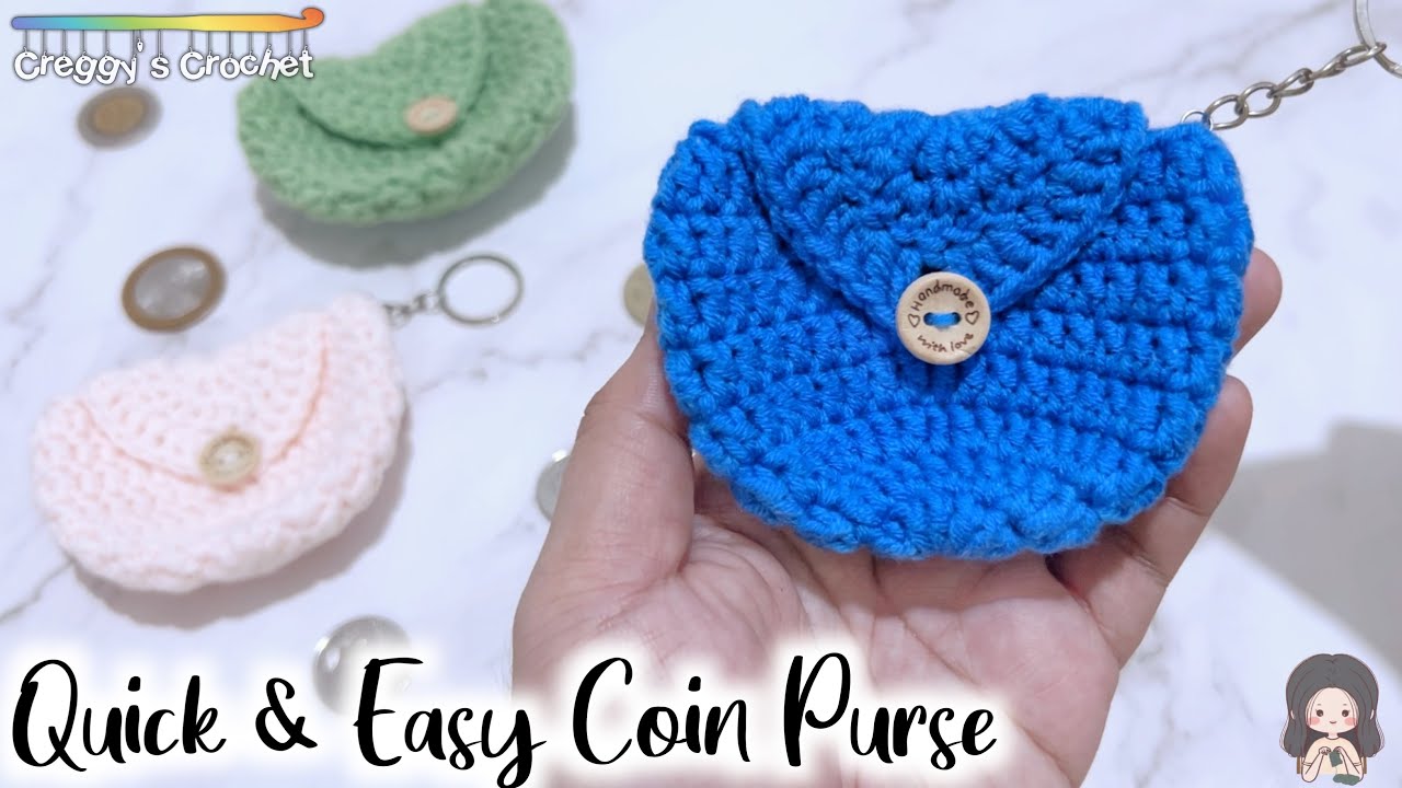 Crochet Quick Easy Coin Purse Tutorial Youtube