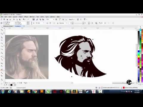 Lasselom Speed Art Corel Draw X7 By Takevektor Youtube