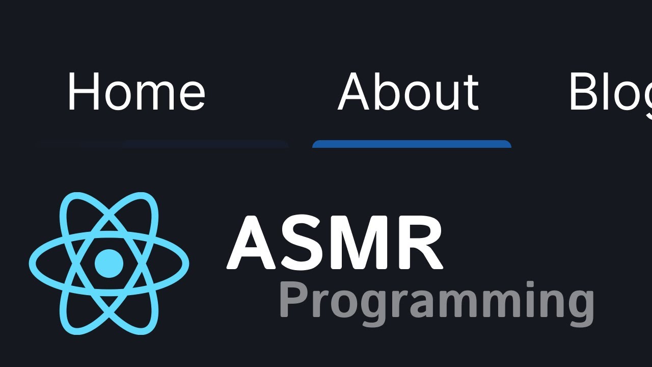 Asmr Programming Animated Sticky Menu Bar With React Tailwind No