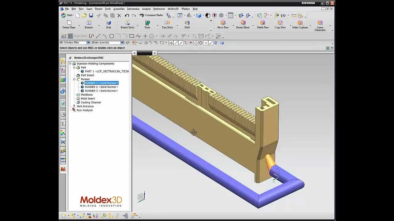 Moldex3d Edesignsync For Nx Case Study Youtube