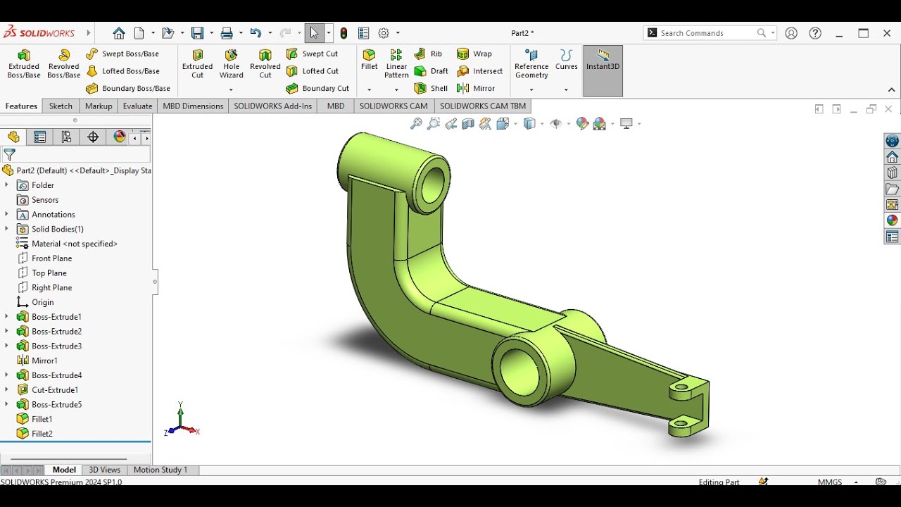 Solidworks Tutorial Exercise For Beginners Youtube