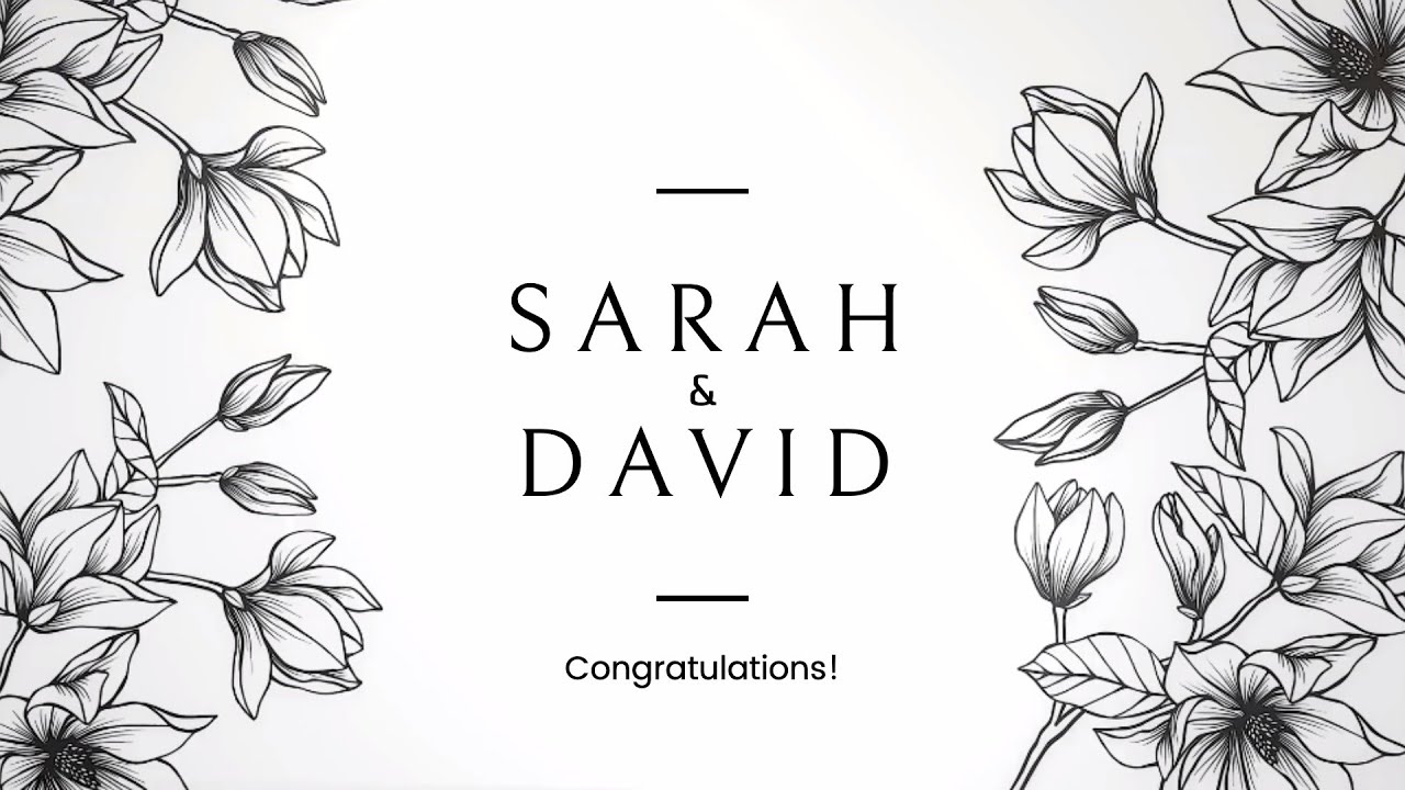 Free Sweet Wedding Wishes Video Template Customizable Flexclip