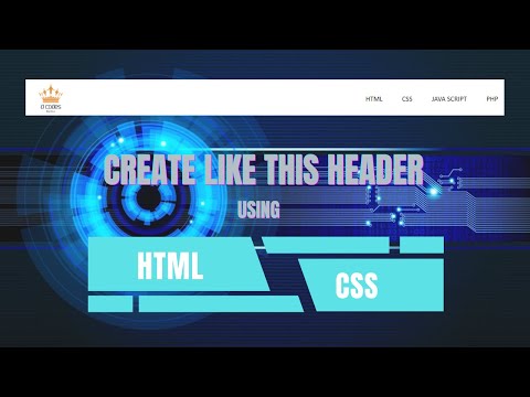 Header Section Html Css Youtube