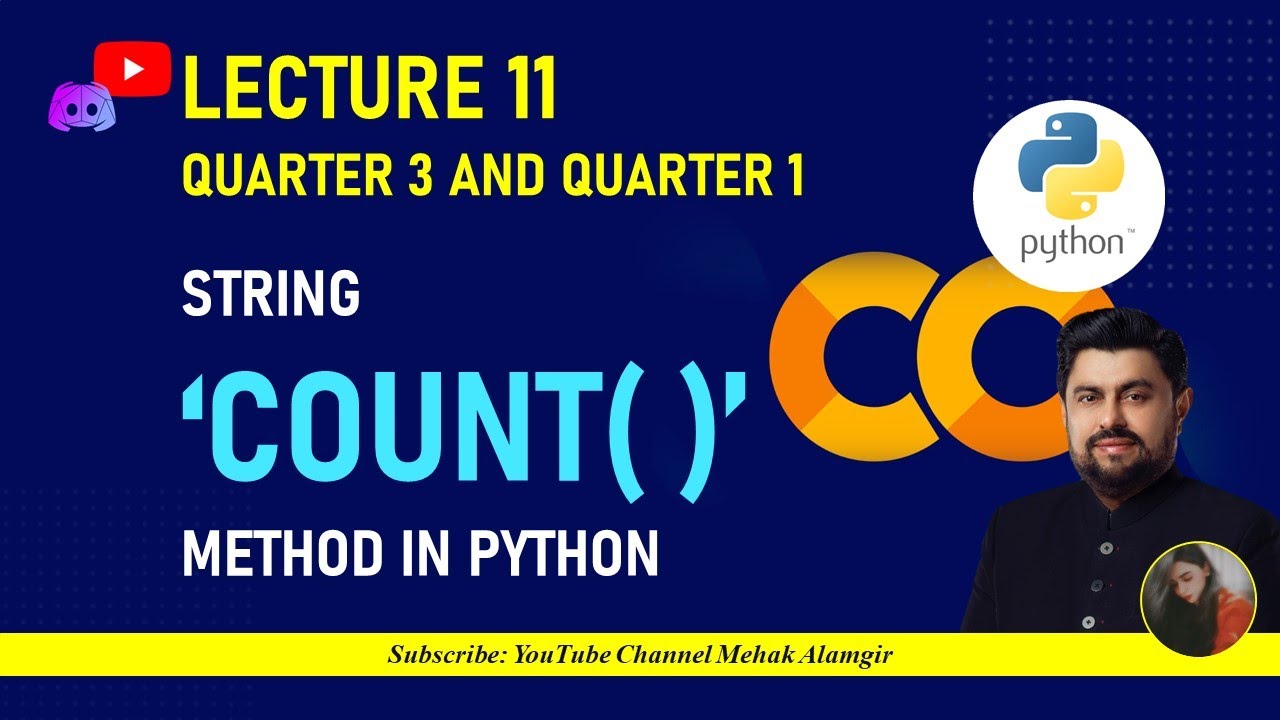 Count String In Python String Count Method Python Tutorial 2024