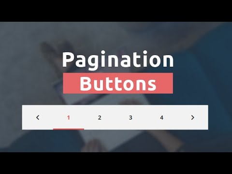 Awesome Pagination Buttons Using Only Html Css Youtube