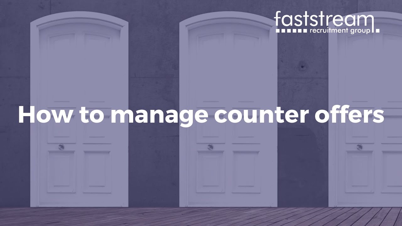 How To Manage Counteroffers Youtube