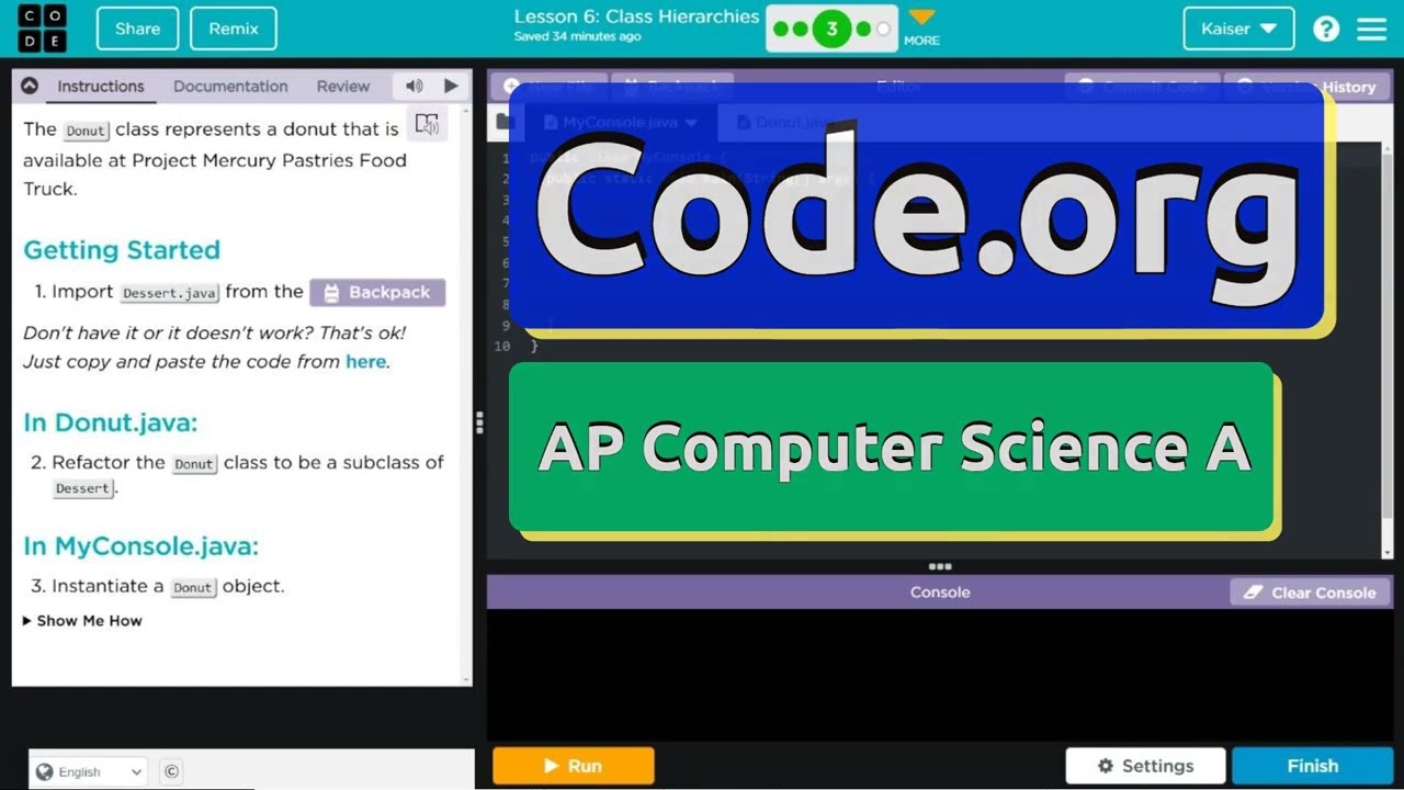 Code Org Csa Unit 2 Lesson 6 3 C Tutorial With Answers Youtube
