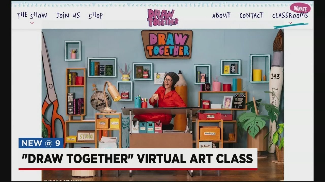 Drawtogether Virtual Art Class Youtube
