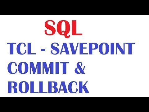 Commit Rollback Savepoint Implementation In Sql Sql Tutorials For