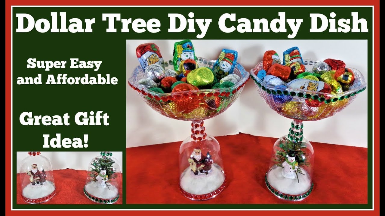 Dollar Tree Diy рџћ Christmas Candy Dish Youtube