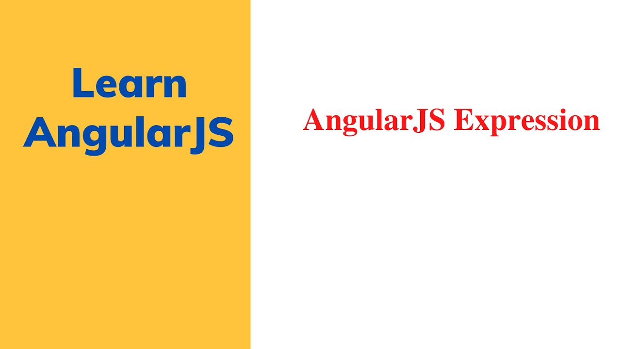 Angularjs Expressions Youtube