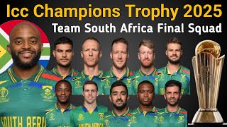 Icc Champions Trophy 2025 Team South Africa Final Squad Sa Squad For ...