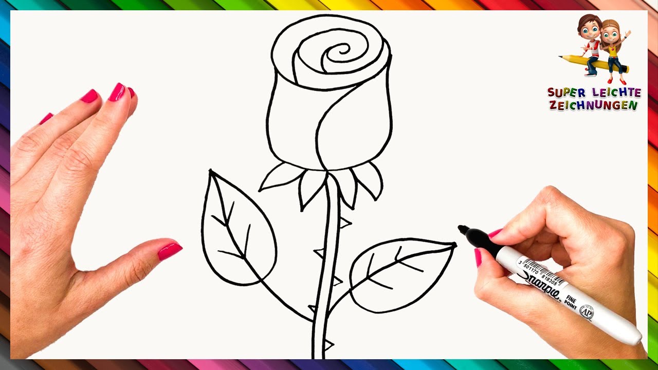 Anleitung Zum Zeichnen Einer Rose
