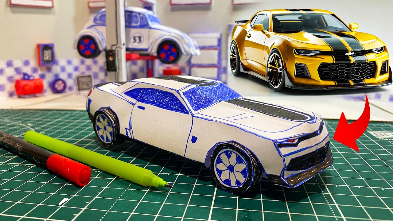 How To Make A Chevrolet Camaro Out Of Paper Transformers Legend Youtube