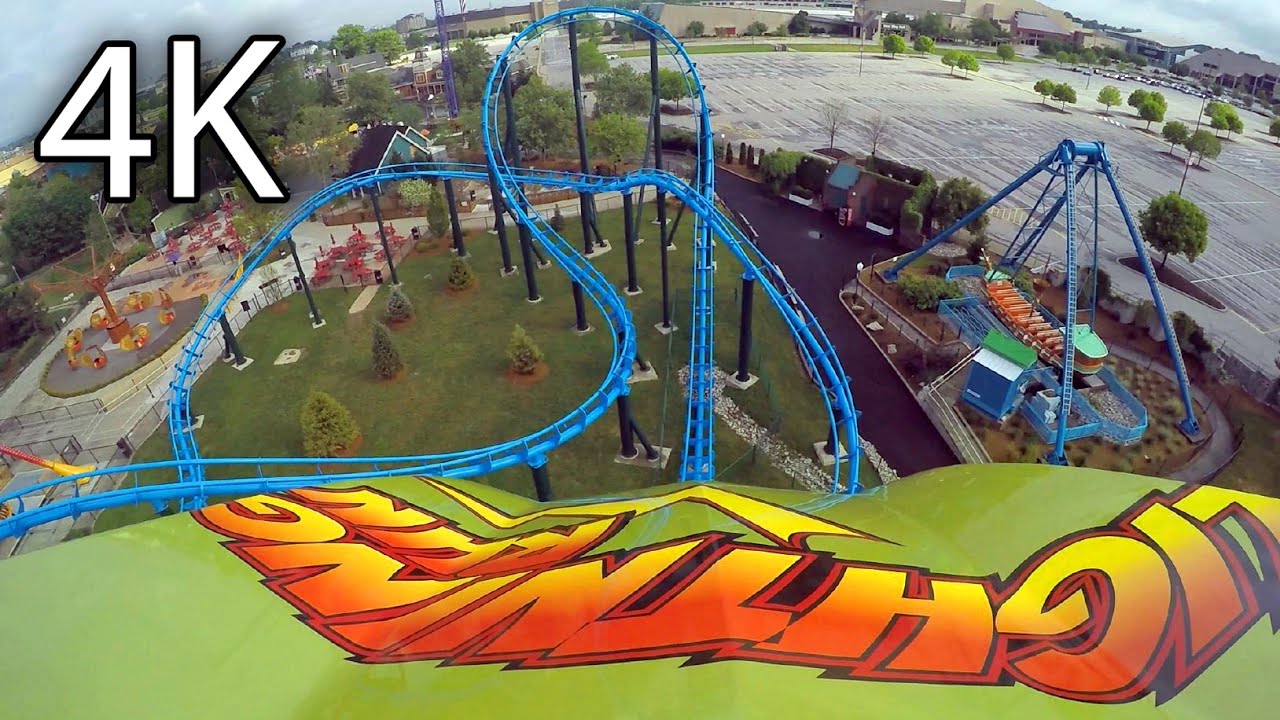 Lightning Run Front Seat On Ride 4k Pov Kentucky Kingdom Youtube