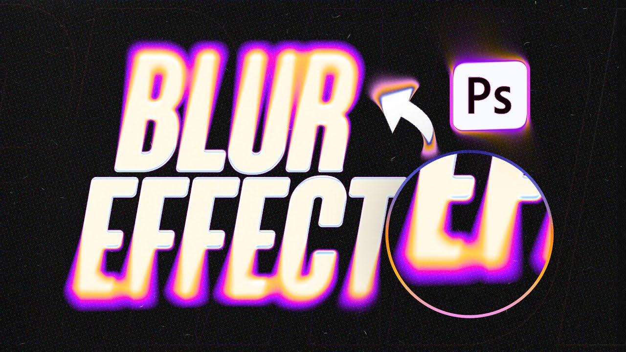 Gradient Blur Text Effect Photoshop Cc Tutorial Youtube