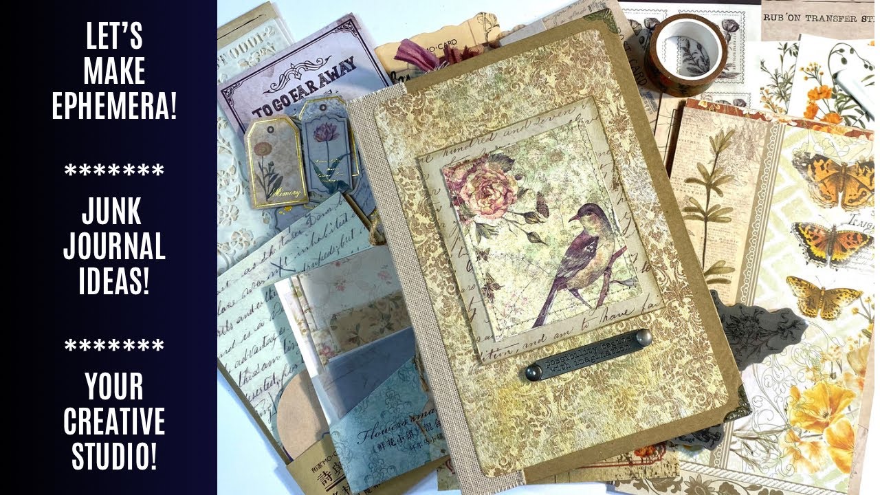 Your Creative Studio Let S Make Vintage Ephemera Junk Journal Ideas