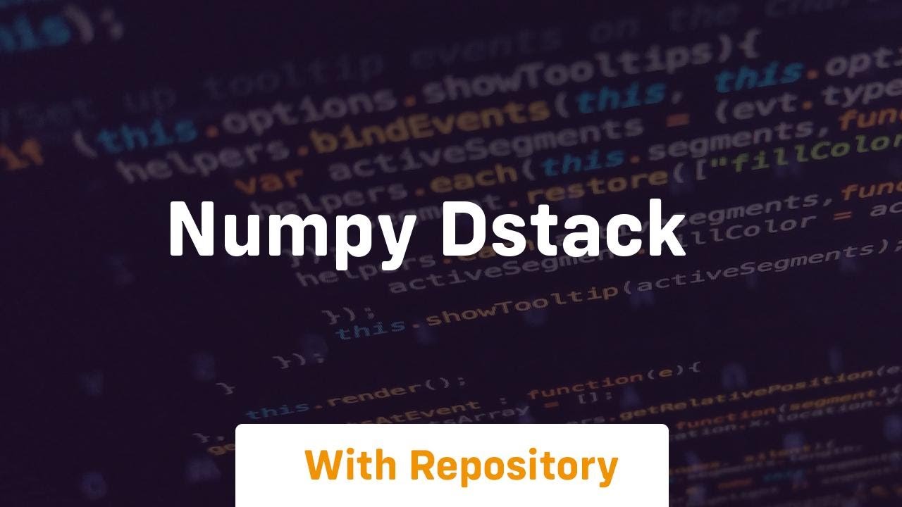 Numpy Dstack Youtube