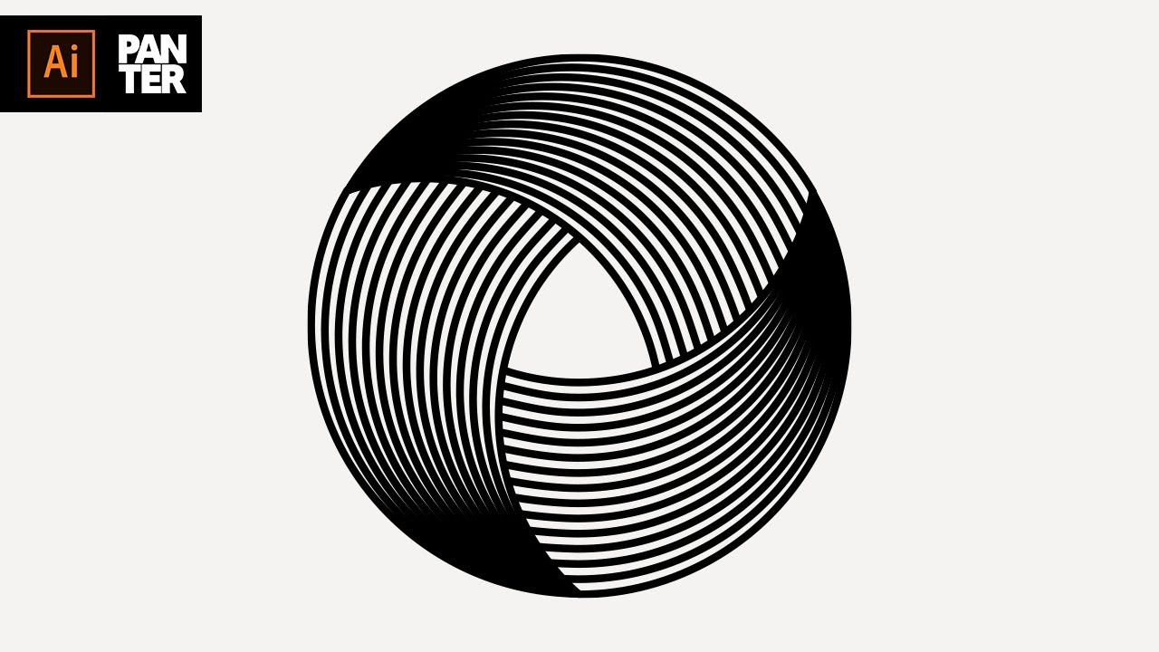 How To Make Abstract Spiral With Blend Illustrator Tutorial Youtube