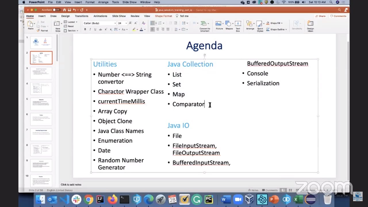 Day 10 Java Training Program Youtube
