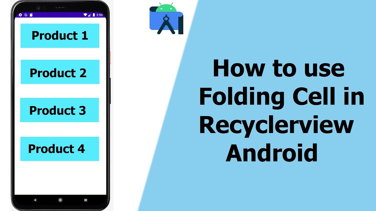 Cã Ch Sá Dá Ng Folding Cell Trong Recyclerview Android Youtube