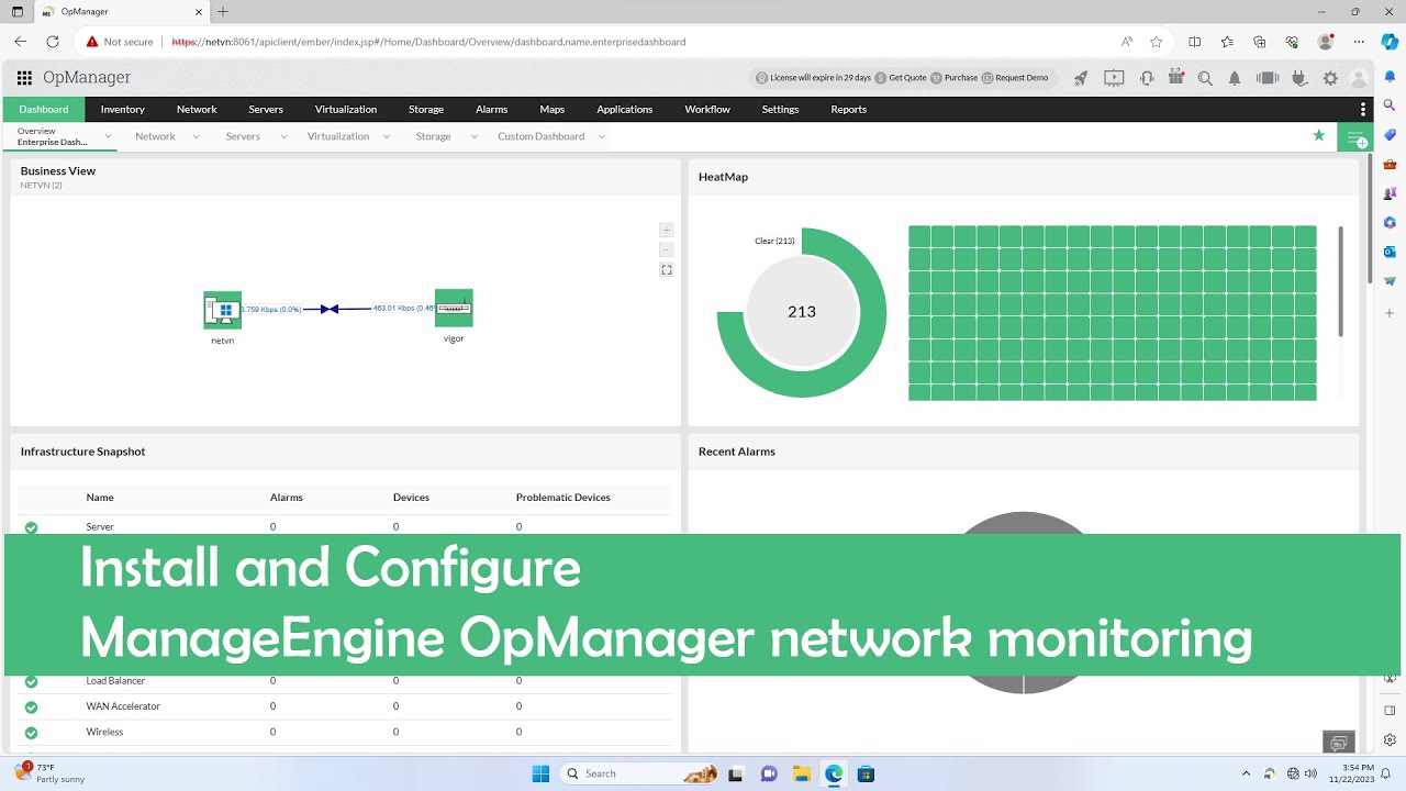 How To Install And Configure Manageengine Opmanager Network Monitoring