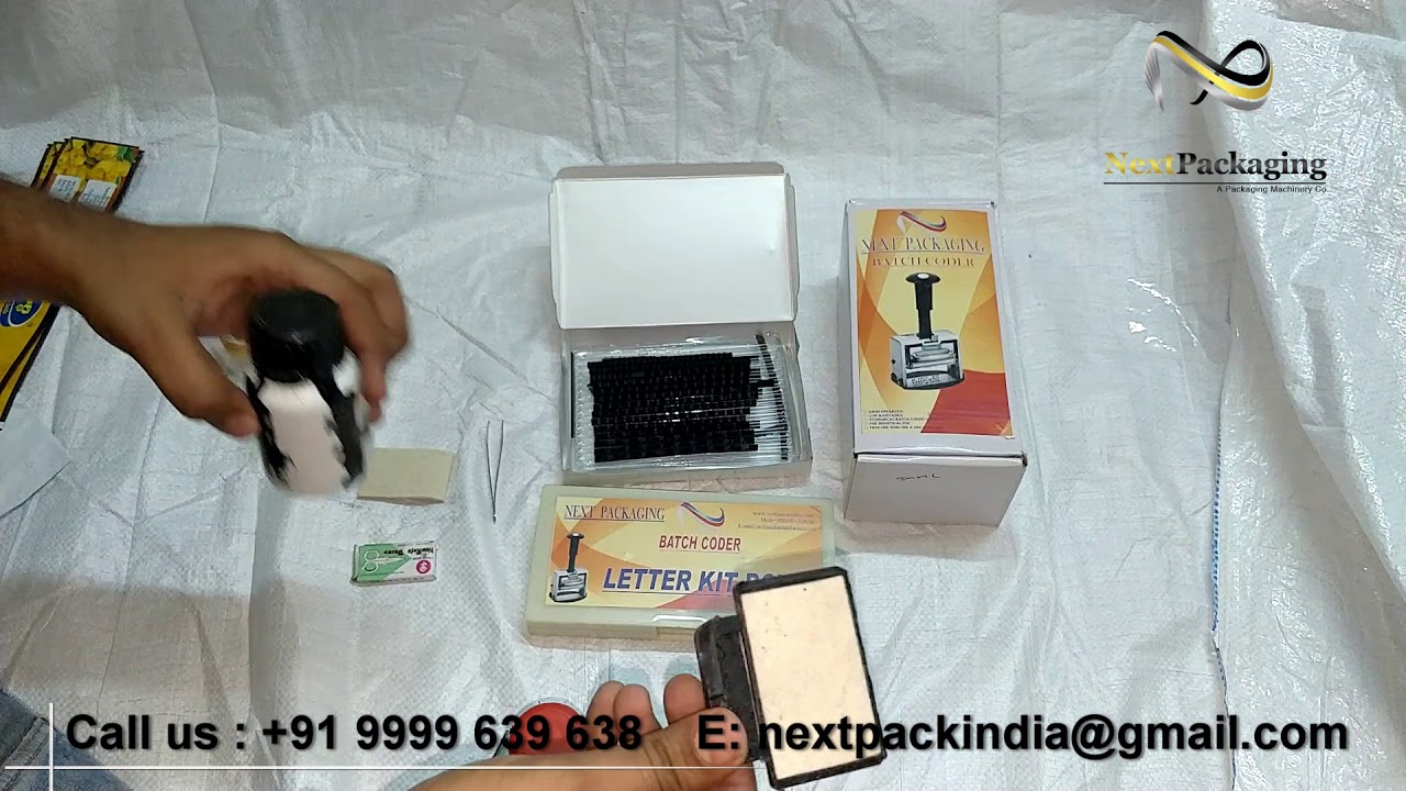 Manual Batch Coding Machine Handy Stamp Youtube