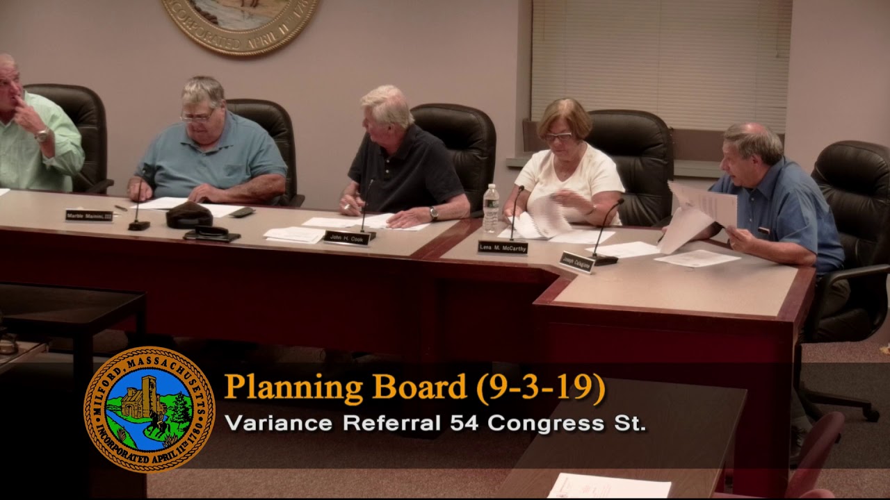 Planning Board Meeting September 3rd 2019 Youtube