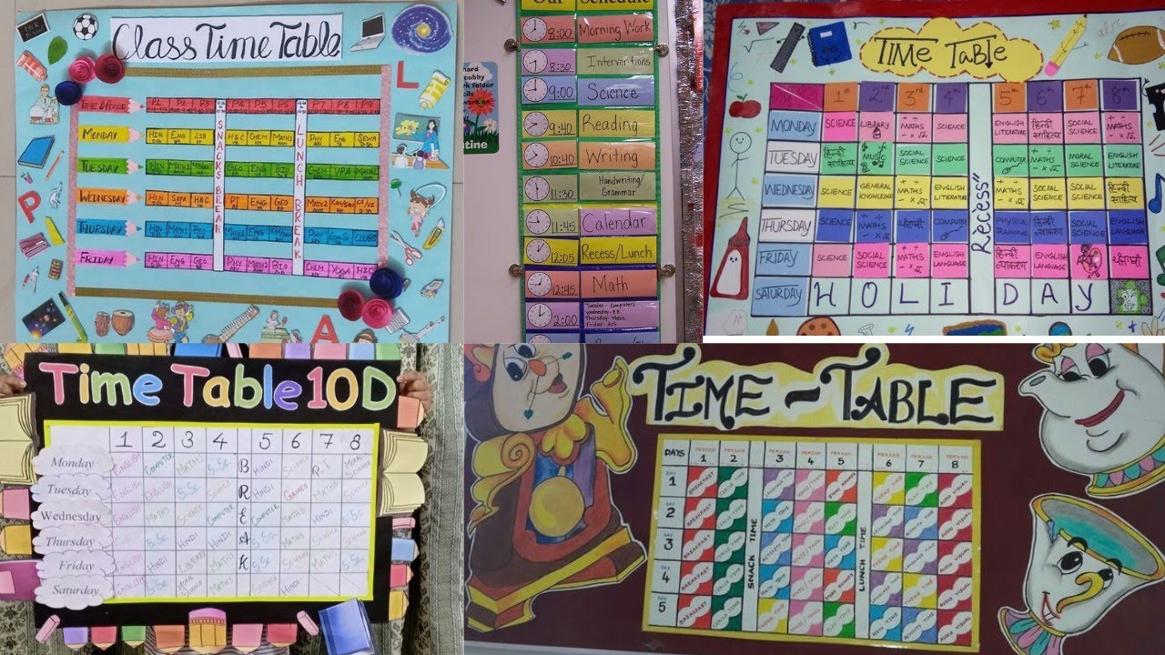 Free Printable Time Table Chart Templates Printables For Everyone