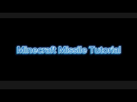 Minecraft Missile Tutorial Youtube
