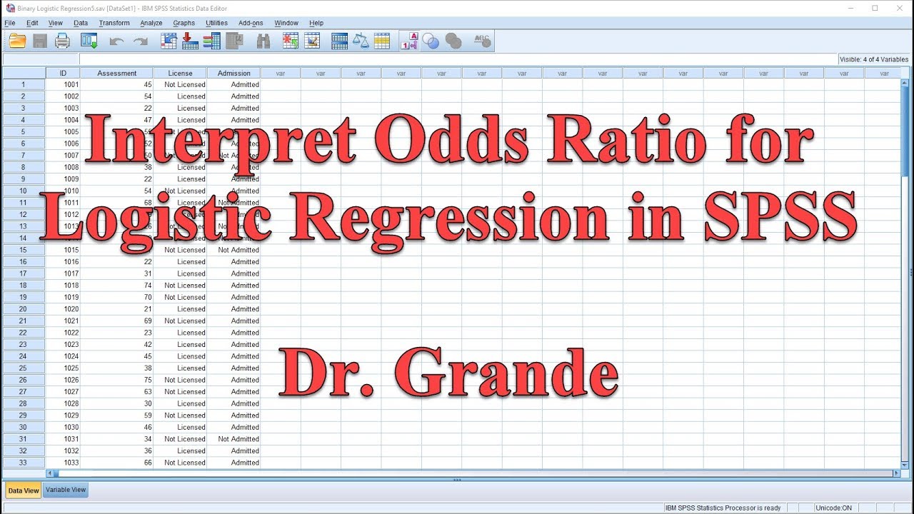 Interpreting Odds Ratio With Two Independent Variables In Binary