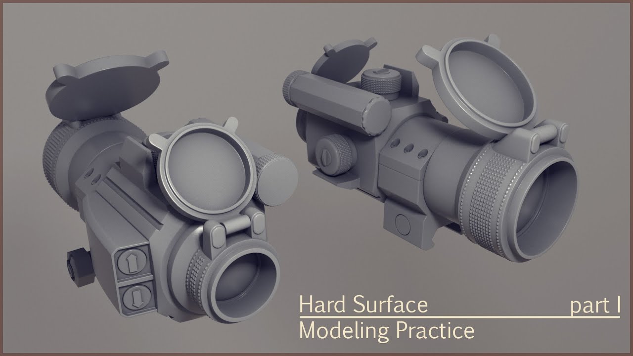 Hard Surface Modeling Practice Part 1 Youtube